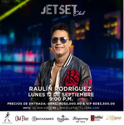 Bachata por todo lo alto con Raulín Rodríguez en Jet Set