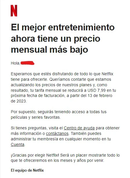 Planes de Netflix en RD bajan de precio desde este febrero