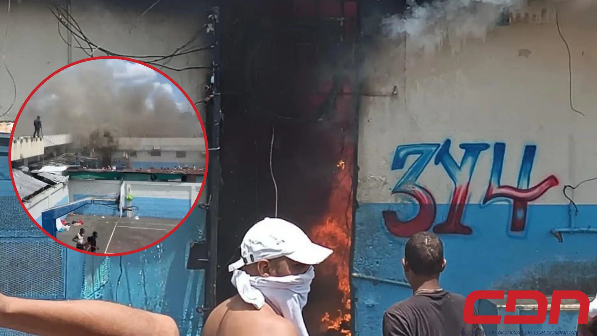 Reportan muerte de recluso tras incendio en cárcel La Victoria