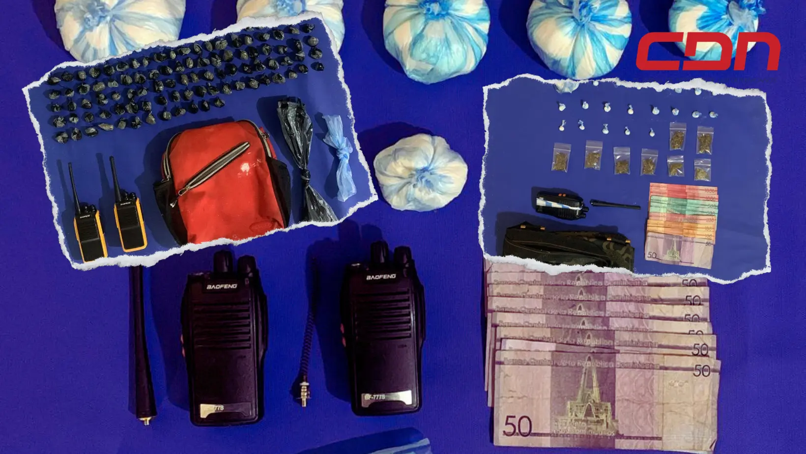 DNCD ocupa drogas en hechos separados en La Vega