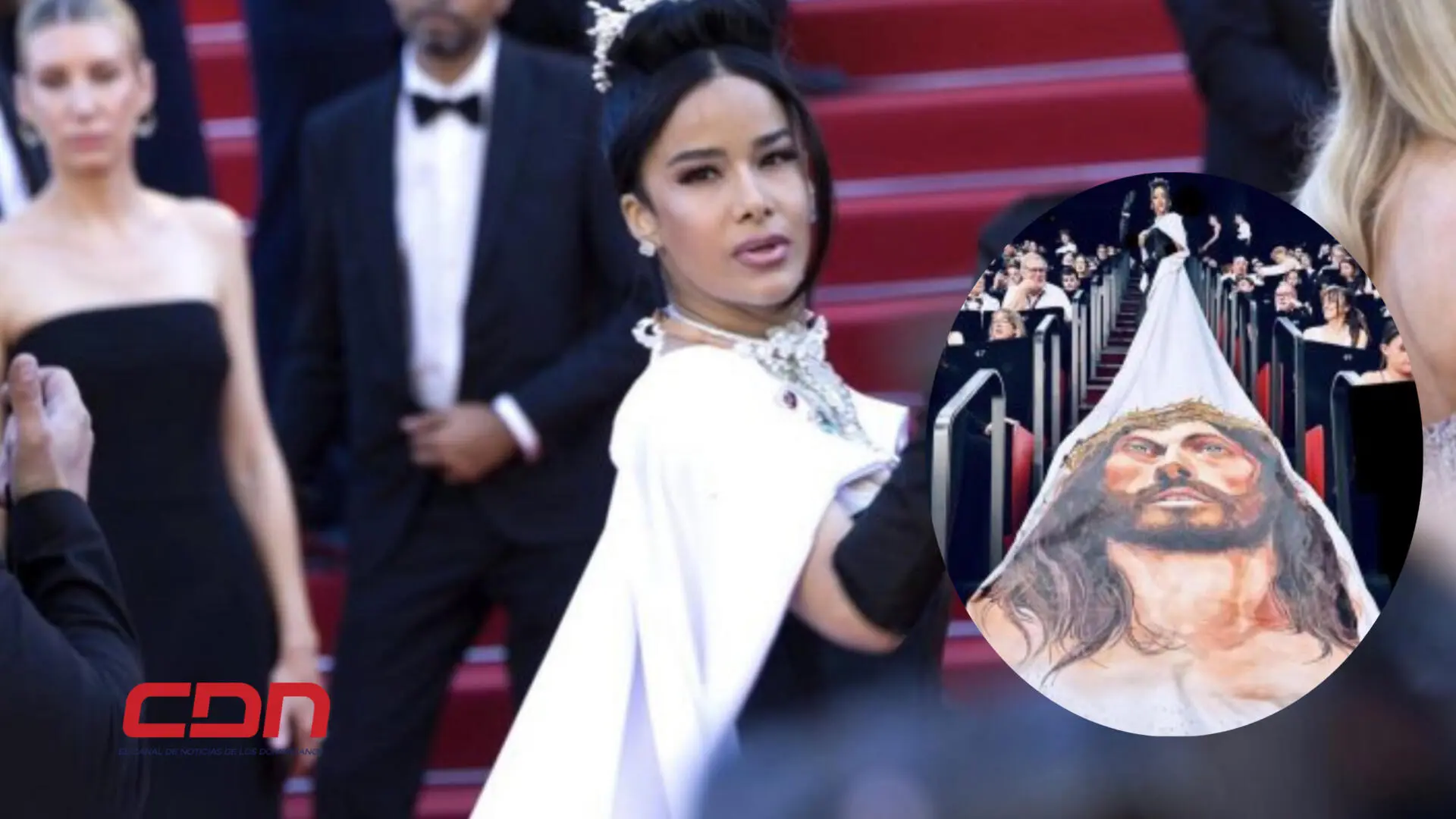 Massiel Taveras con llamativo atuendo en Festival de Cannes