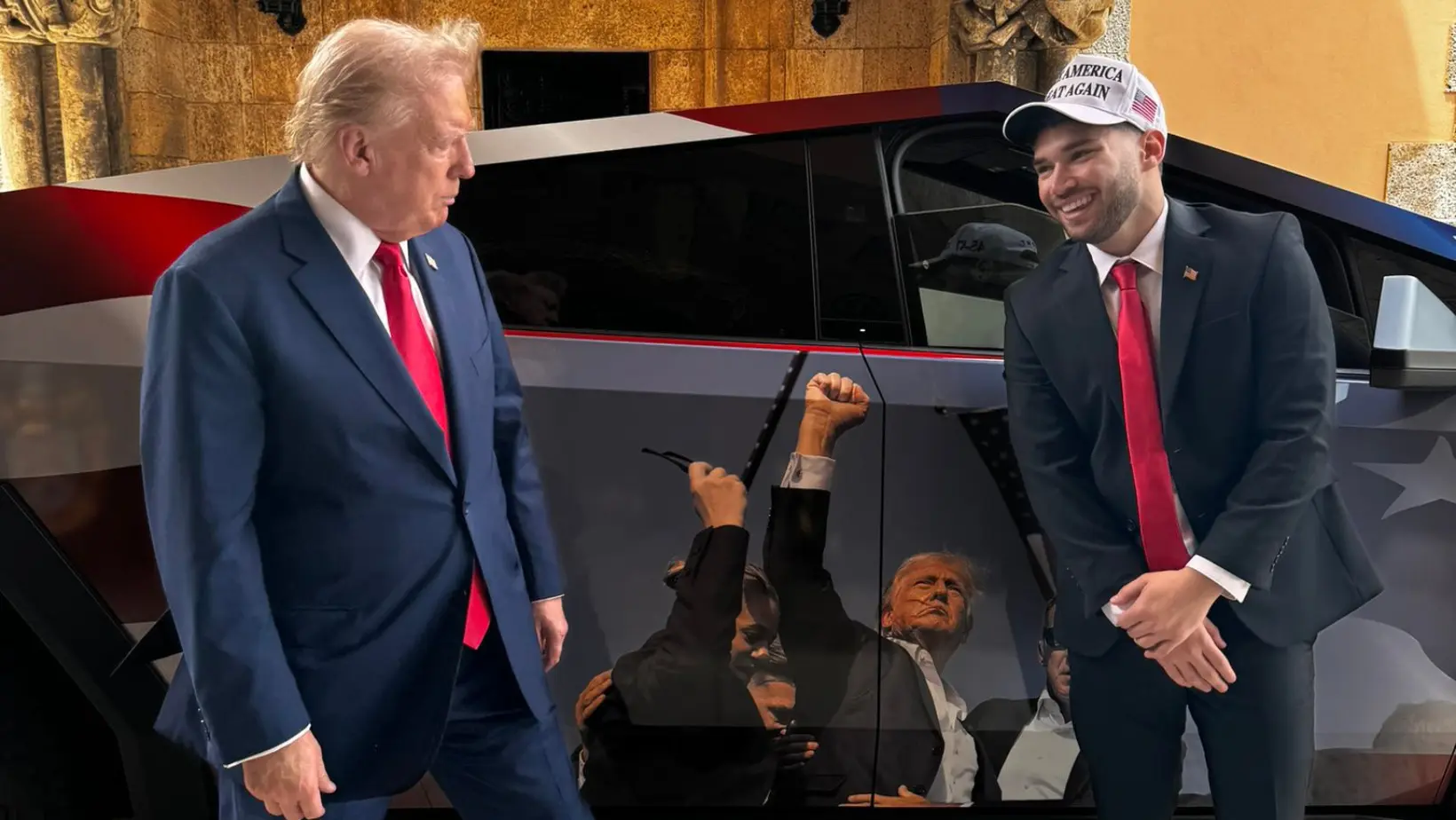 Así es el Cybertruck de Tesla que le regalaron a Trump