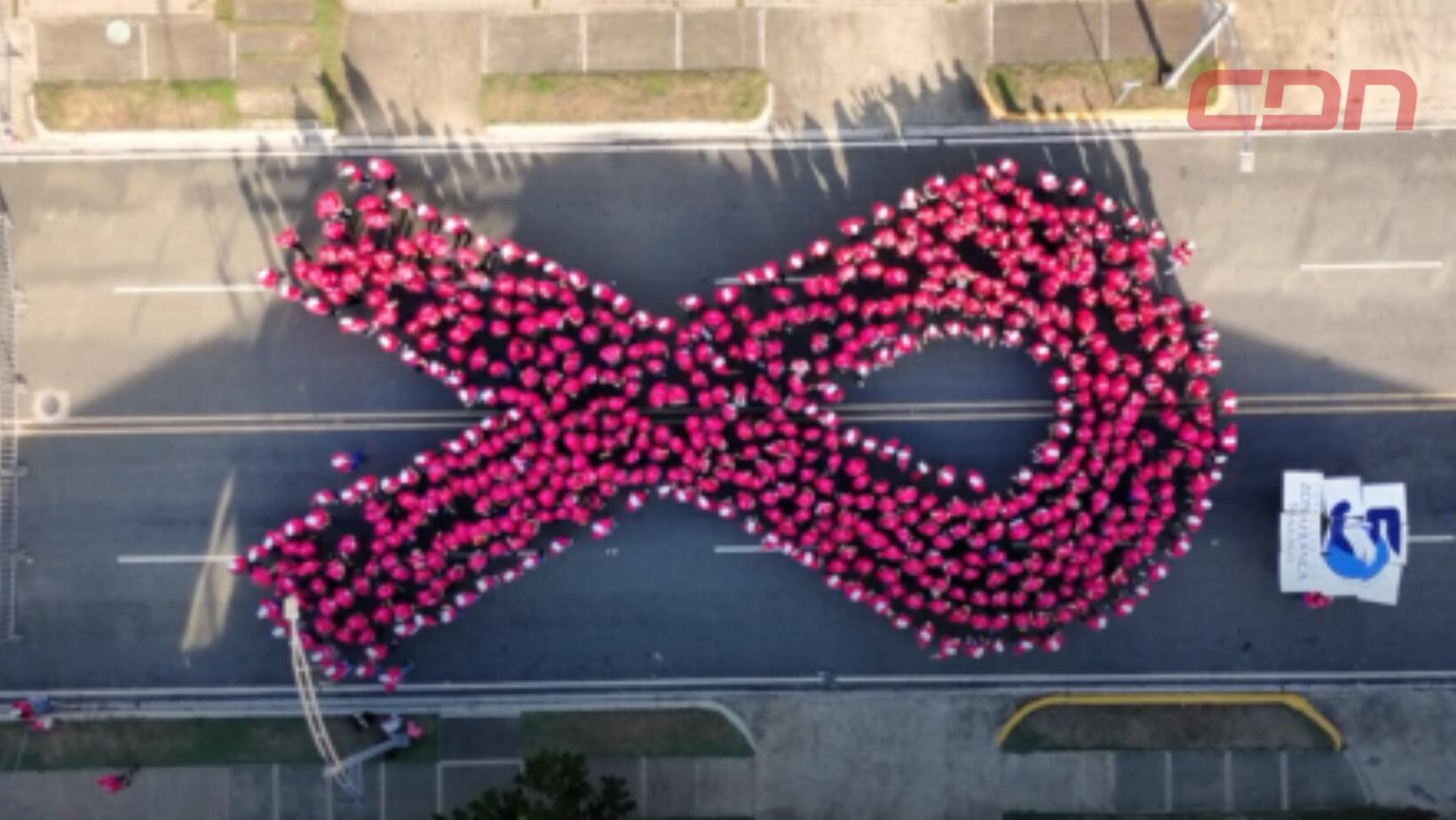 “Gran Lazo Humano” en prevención del cáncer de mama