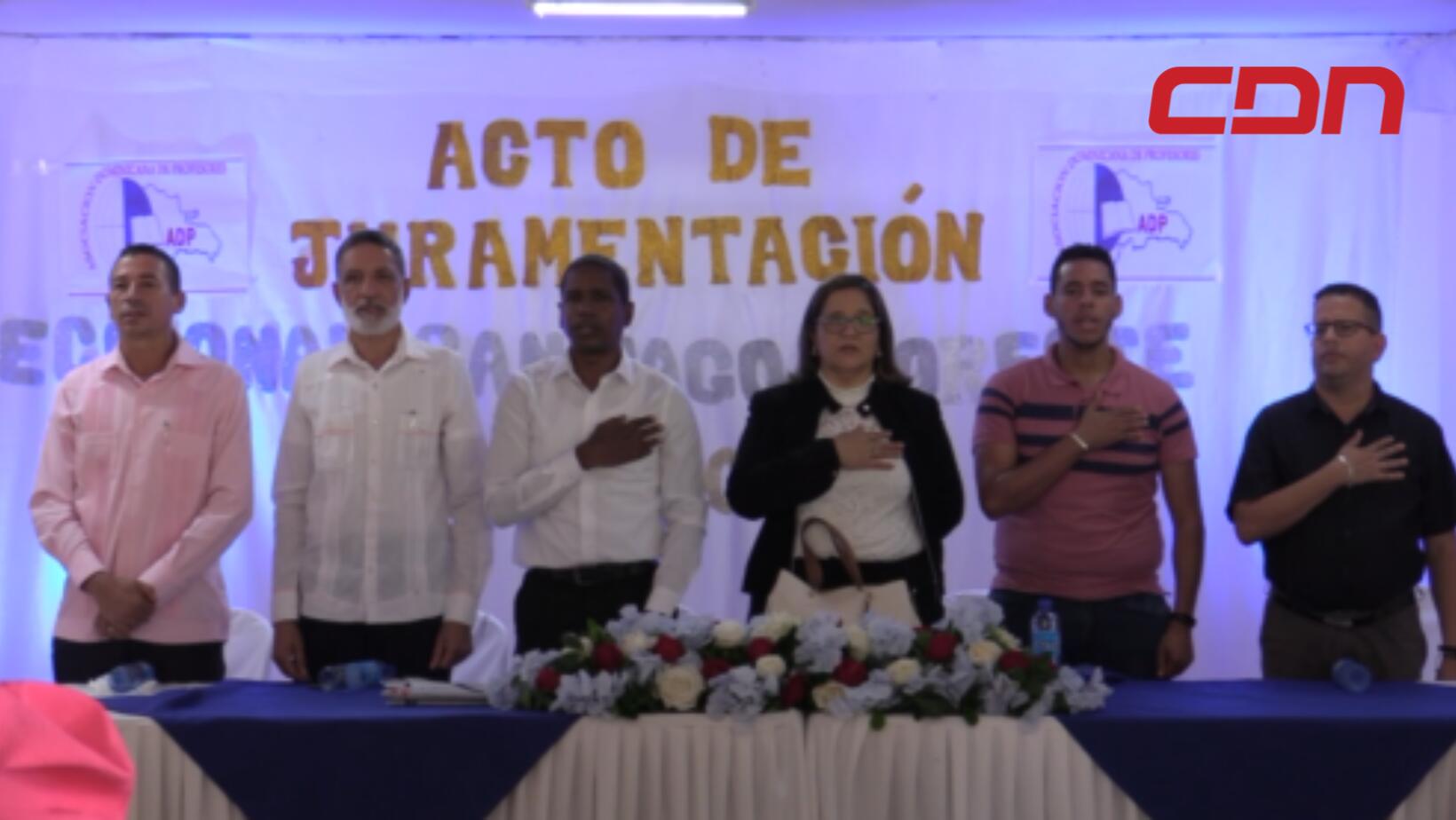 Juramentan nuevo presidente de ADP seccional Santiago Noreste