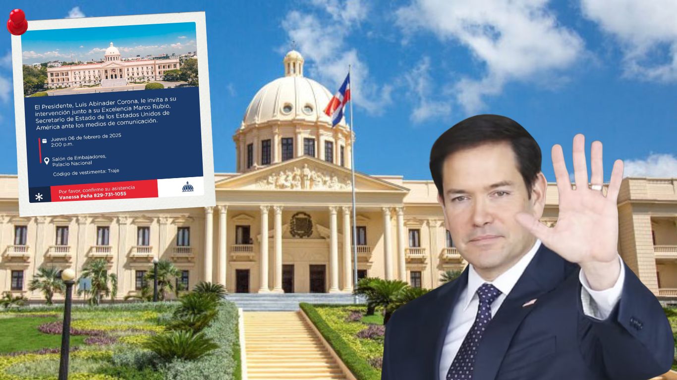 Abinader invita a los medios a su intervención junto a Marco Rubio