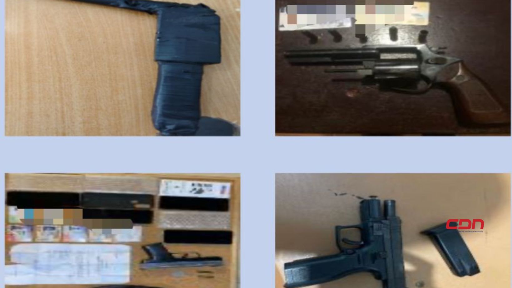 PN incauta armas de fuego y recupera vehículos robados