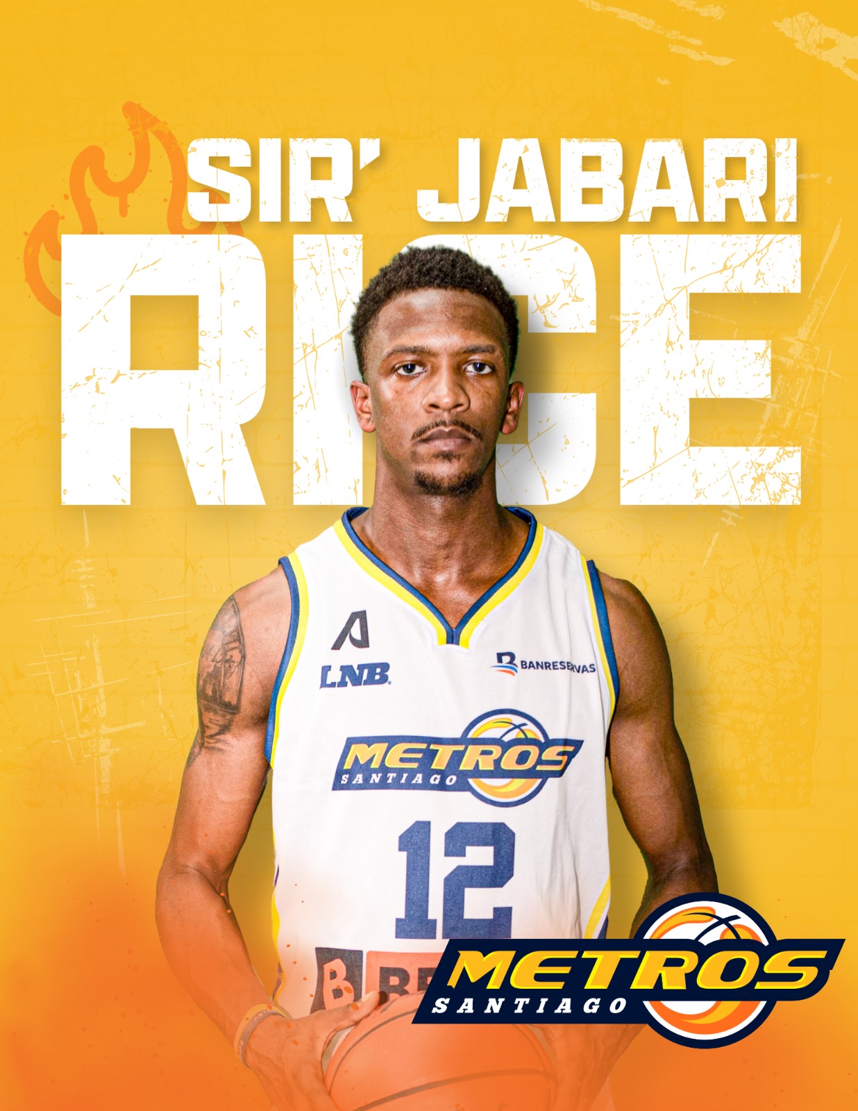 Sir'Jabari Rice: talento NBA que vuelve con los Metros de Santiago