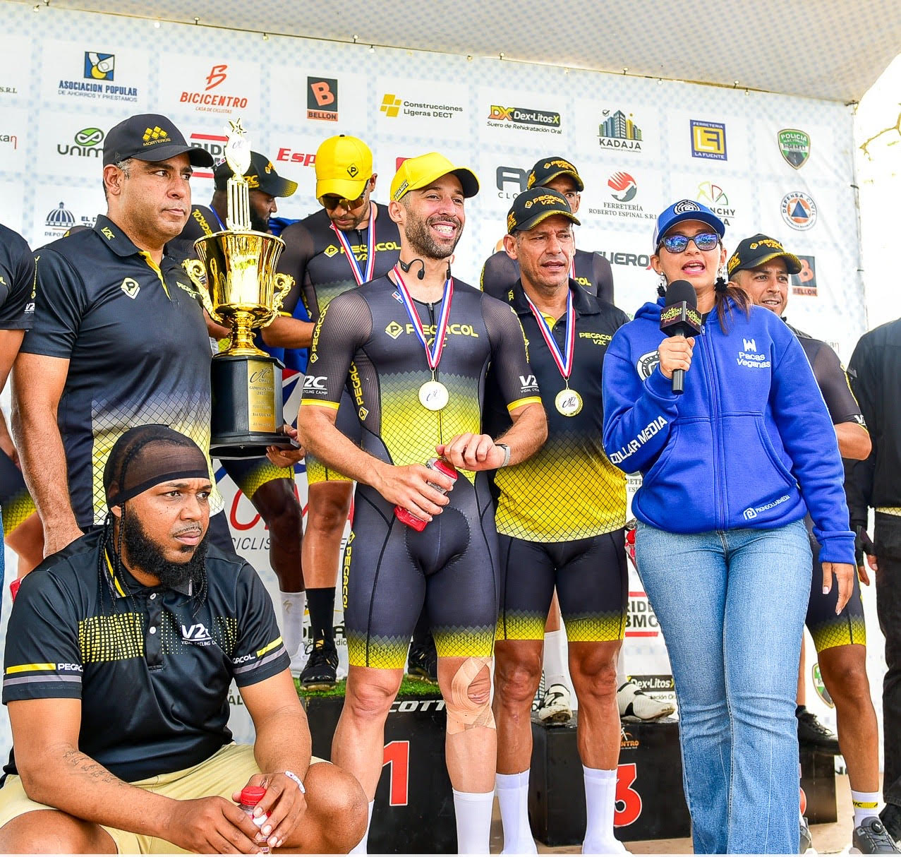 Pegacol-V2C gana “Crono por Equipos ” Liga de Ciclismo Máster