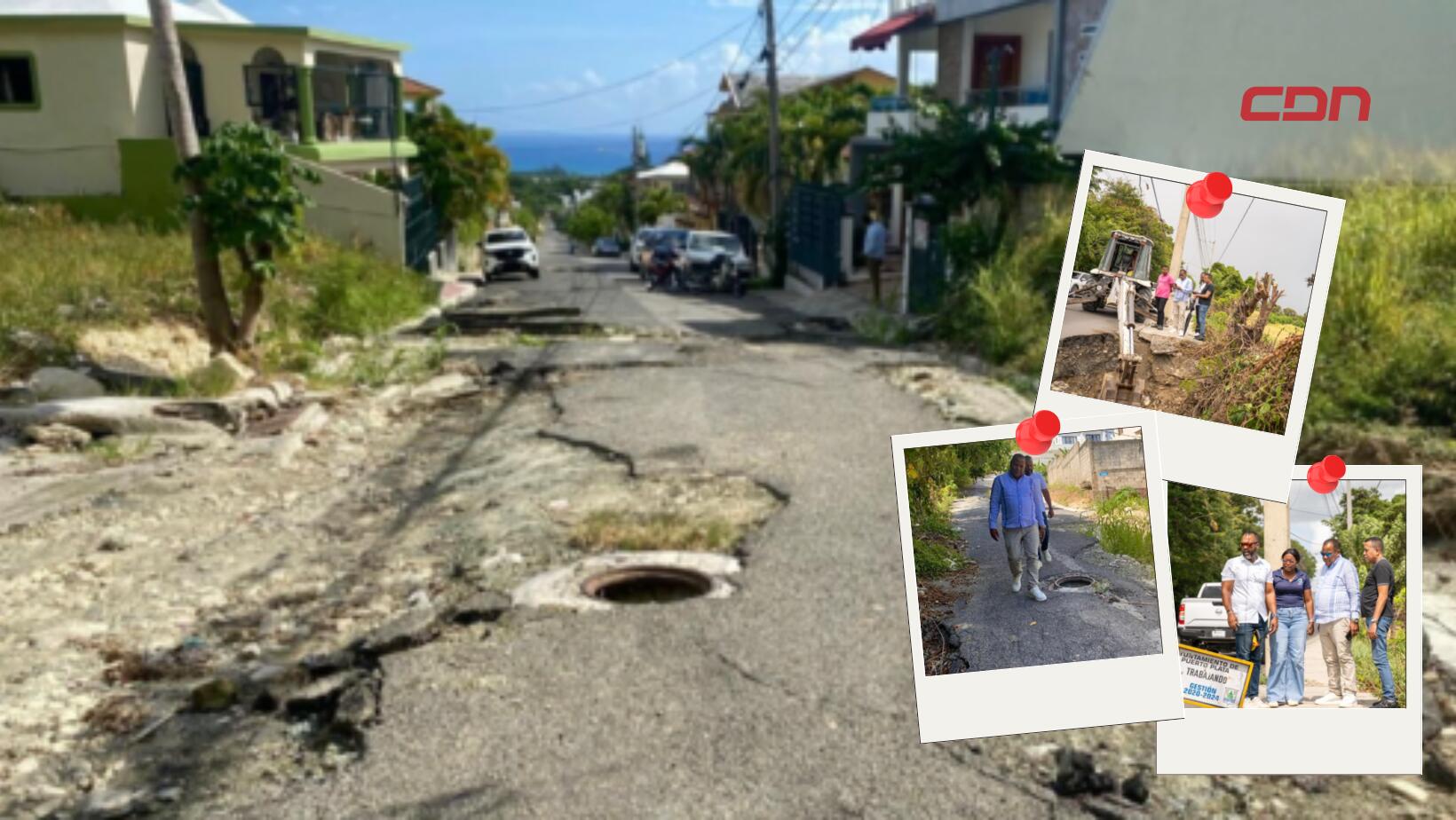Alcalde Roquelito García evalúa daños por lluvias en Puerto Plata