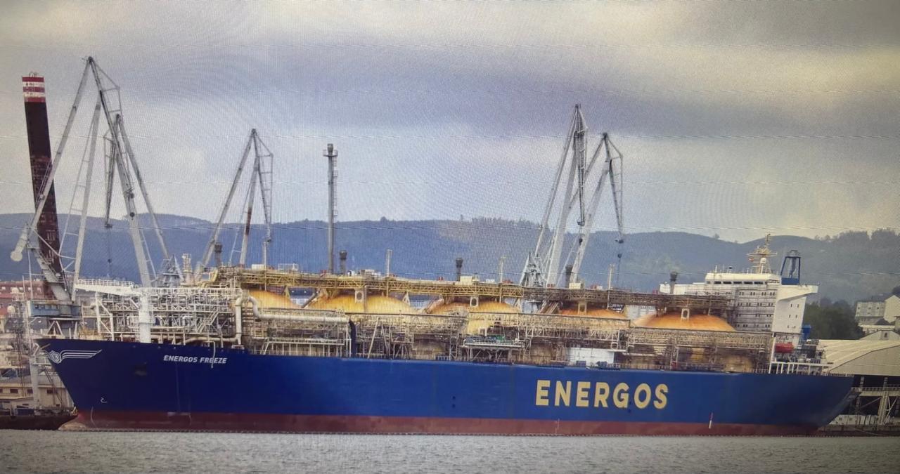 Buque “Energos Freeze” arribará en septiembre a Manzanillo