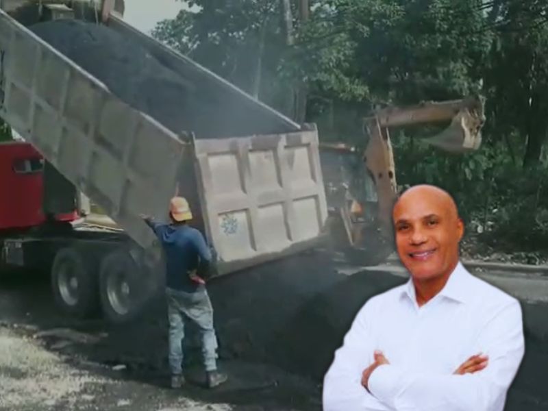 Ayuntamiento y Obras Públicas asfaltan calles en Pantoja