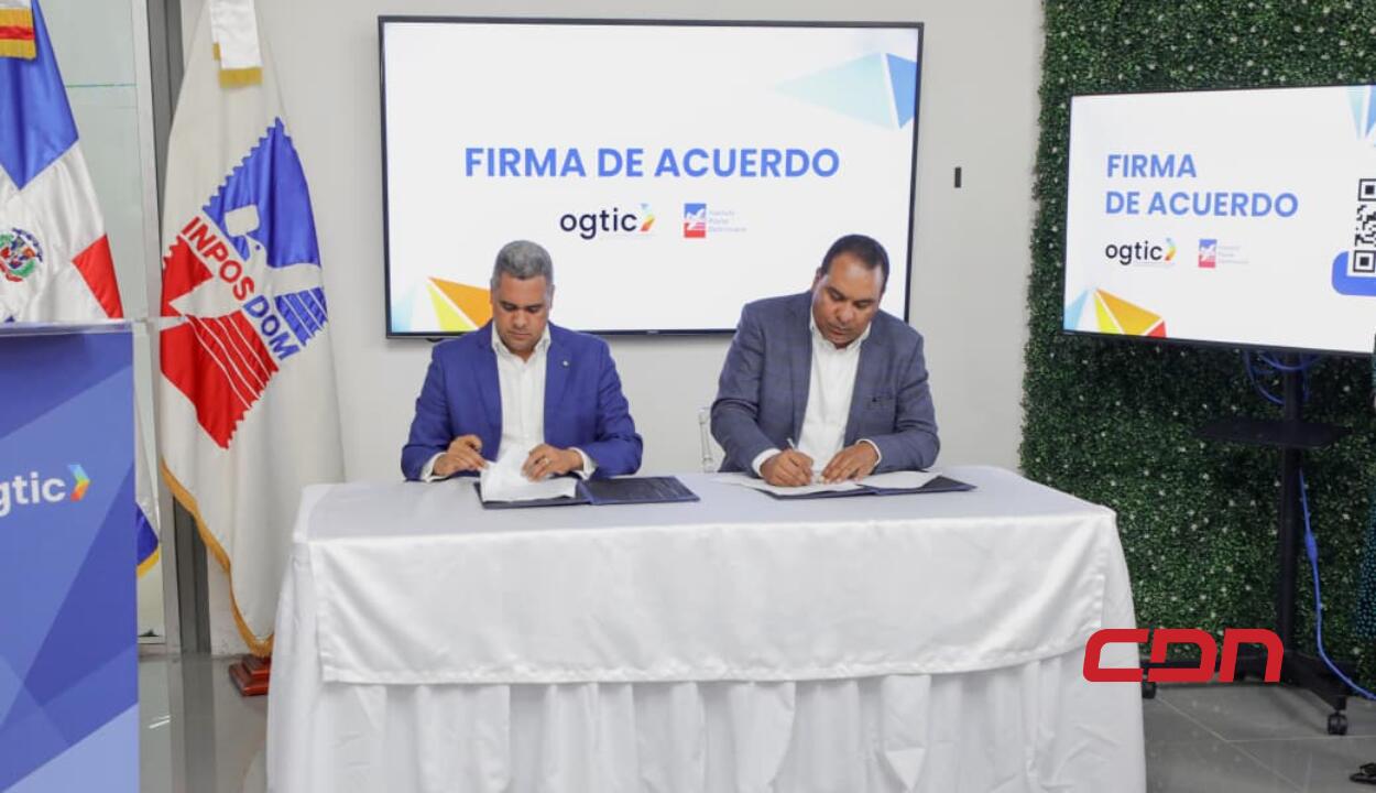 Ogtic e Inposdom firman acuerdo para instalar nuevos Puntos GOB