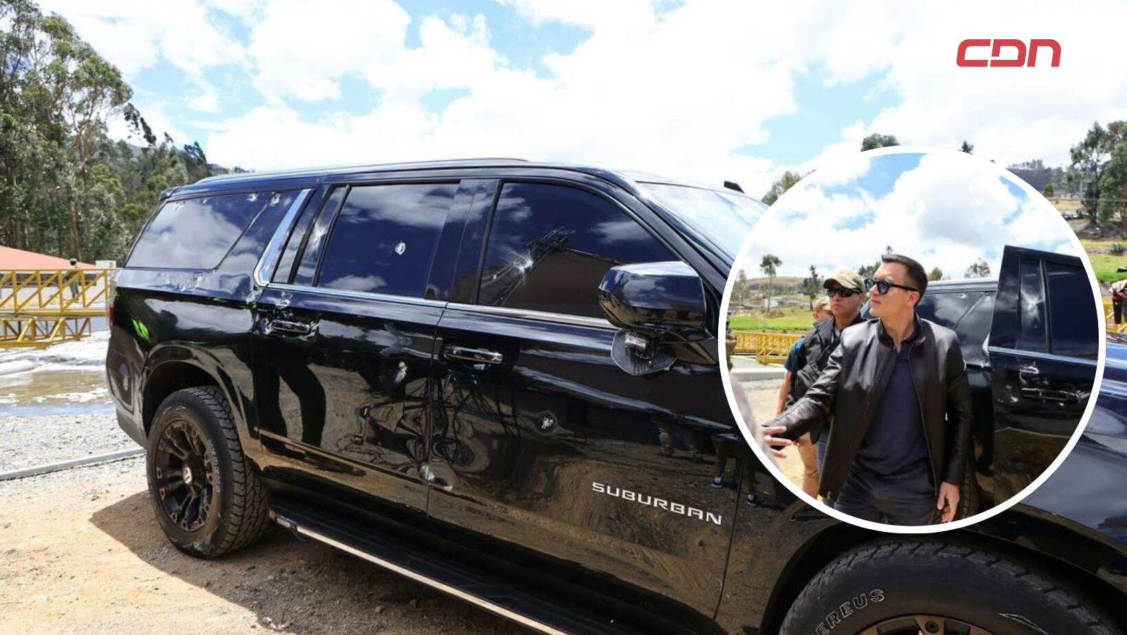 Presidente de Ecuador sale ileso de ataque a balazos en caravana