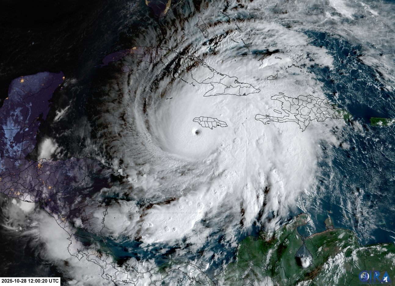 Huracán Melissa toca tierra en Jamaica