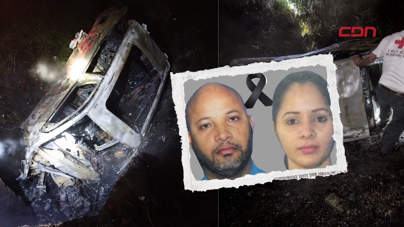 Identifican pareja que murió calcinada en autopista Duarte