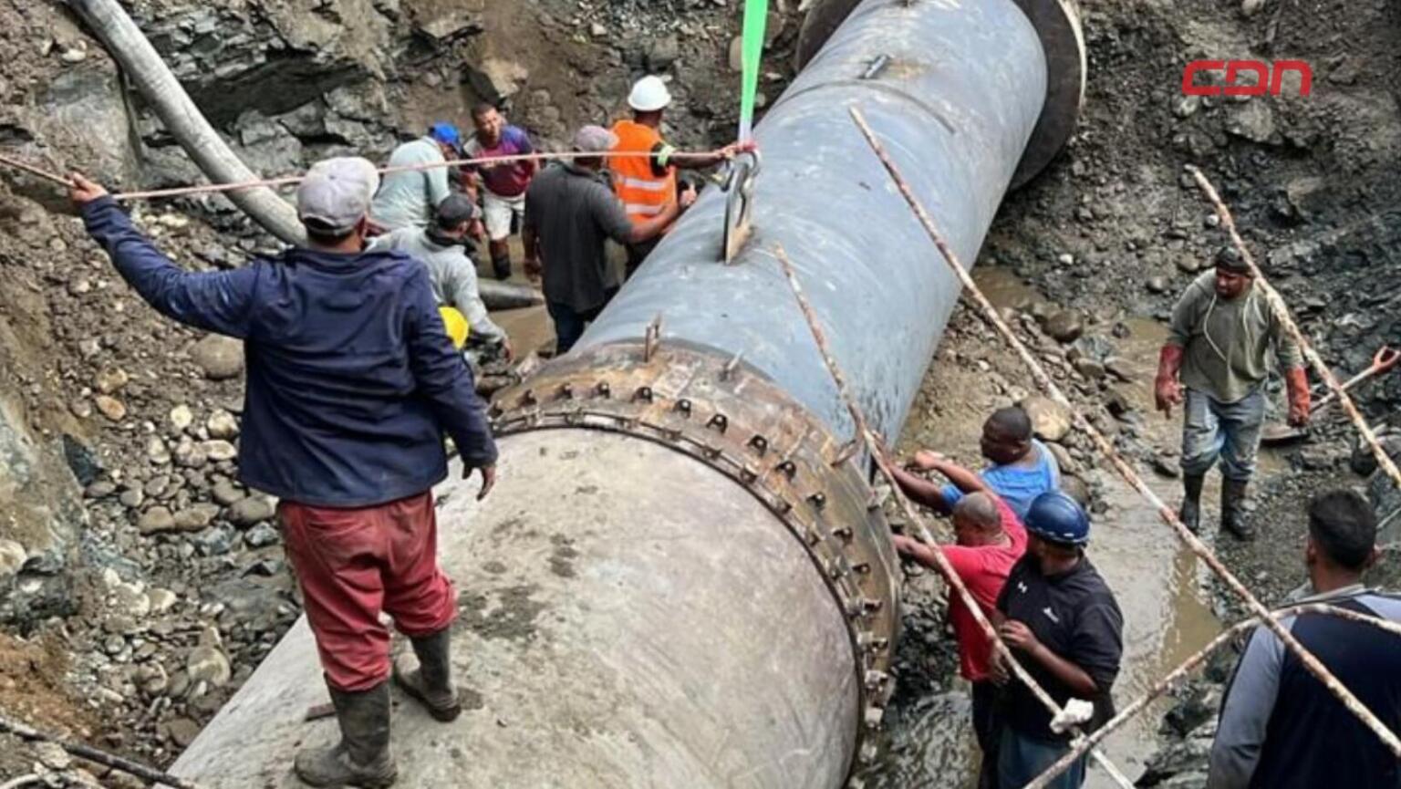 Coraasan e Inapa reparan avería del acueducto en tiempo récord