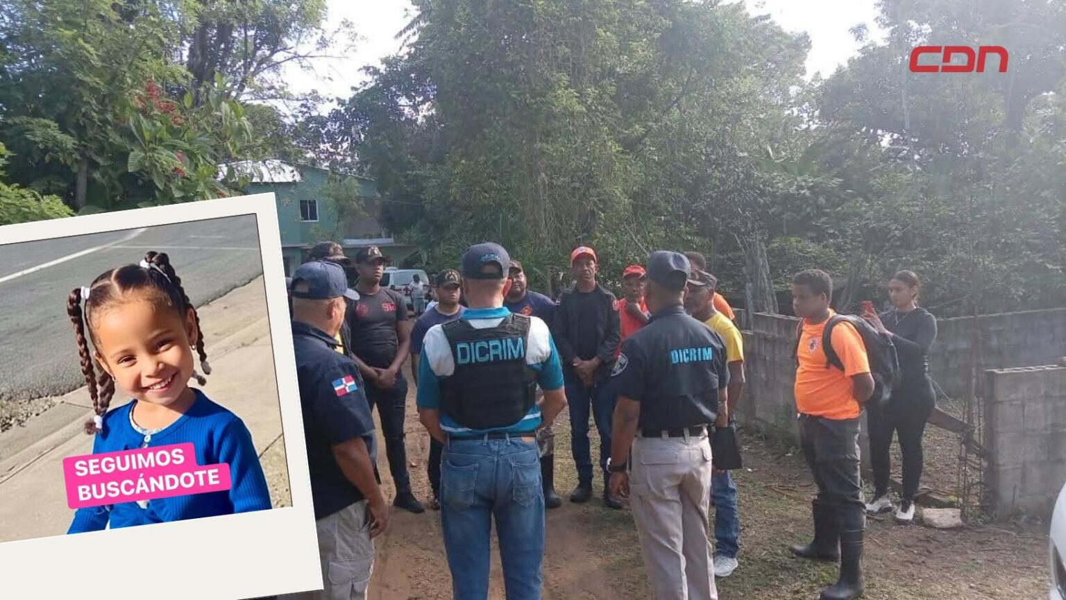 Intensa búsqueda de niña de 3 años desaparecida en Imbert