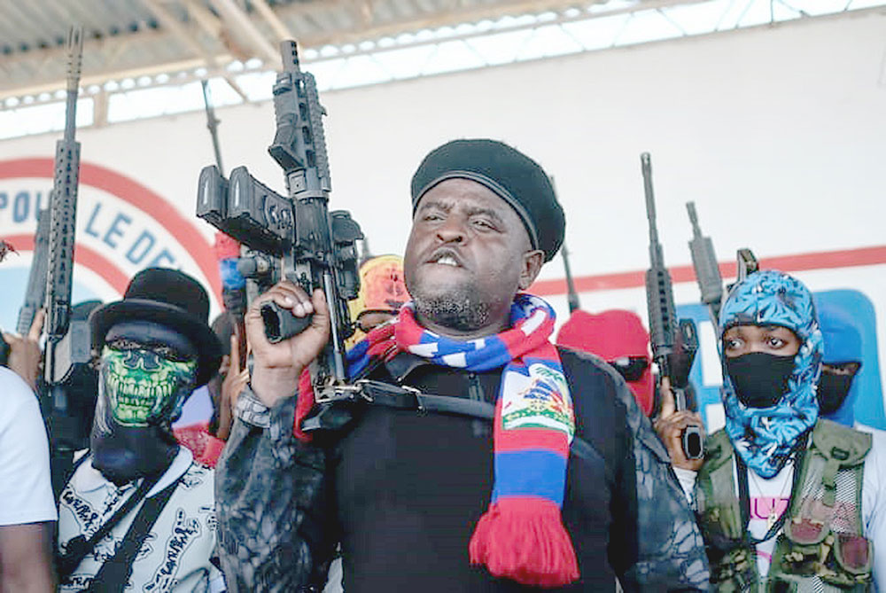 Banda libera terminal en Haití