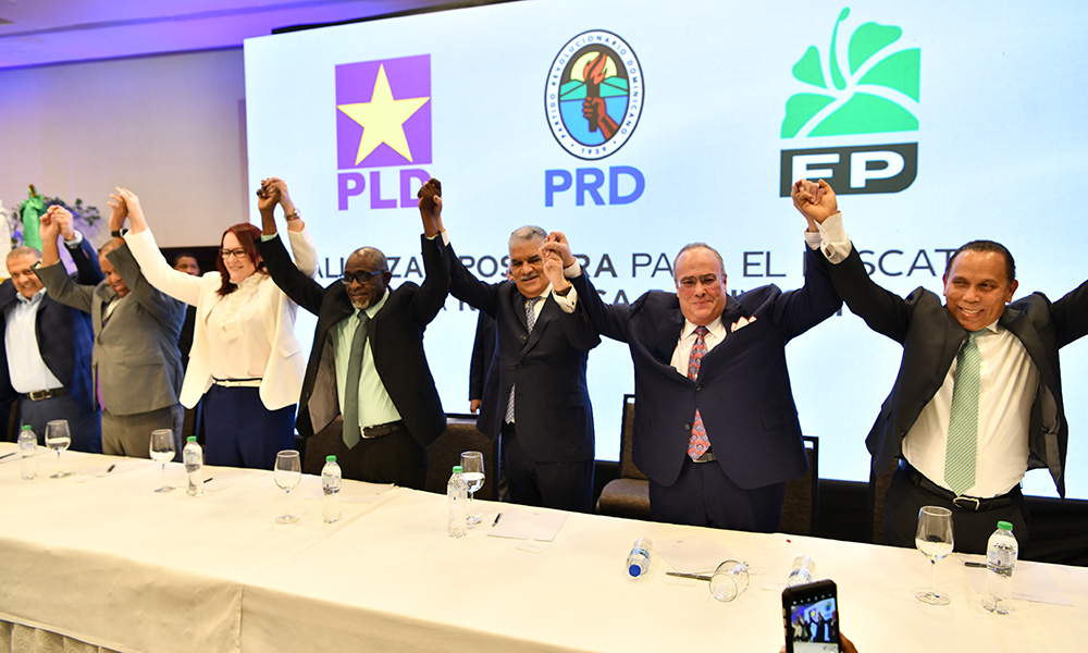 PLD, FP y PRD se unen para enfrentar al PRM en el 2024 - Periódico elCaribe