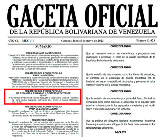  Cu l Es El Valor De La Unidad Tributaria 2024 En Venezuela 
