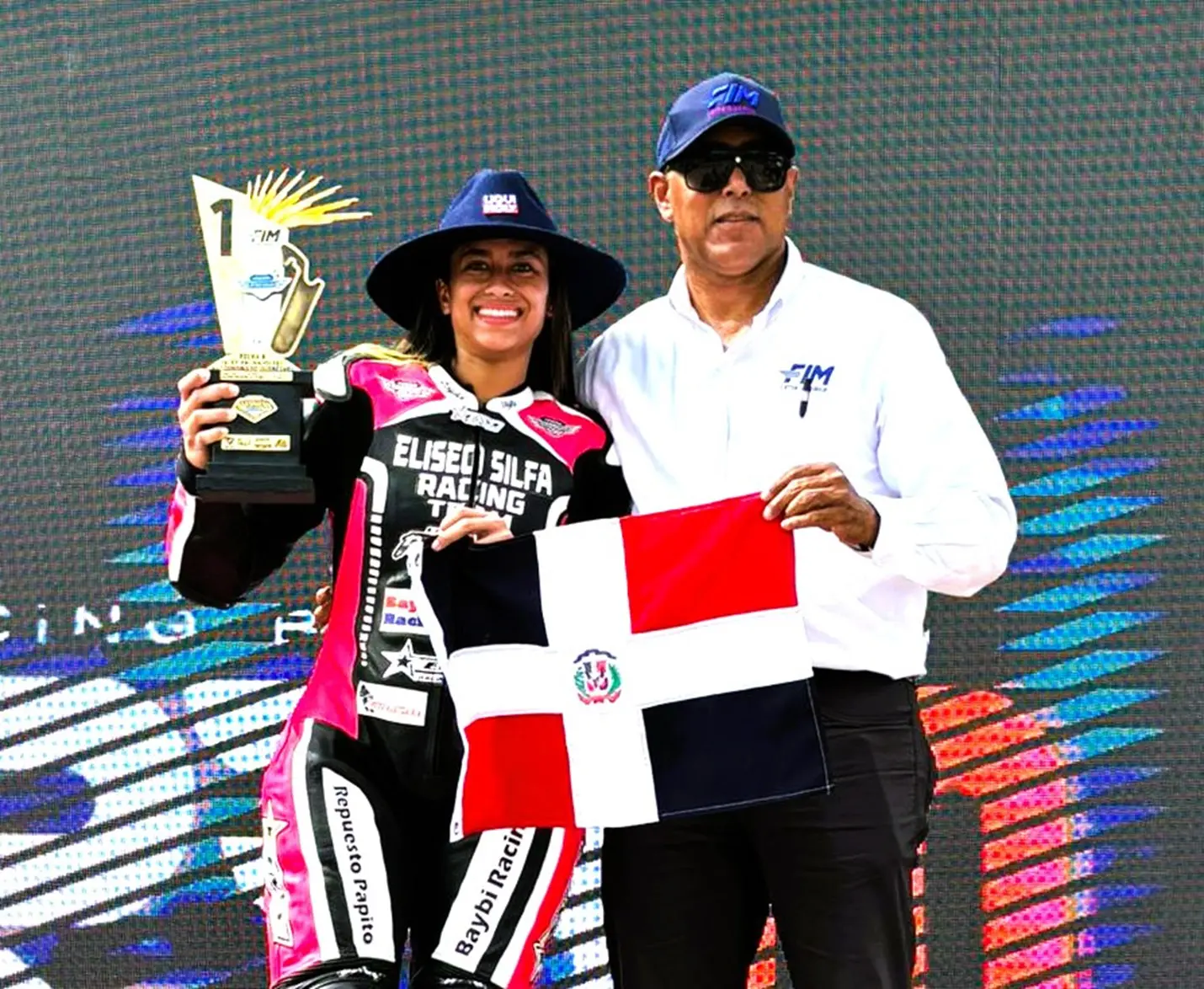 Dominicana Kristal Silfa, campeona de motovelocidad 500cc femenino