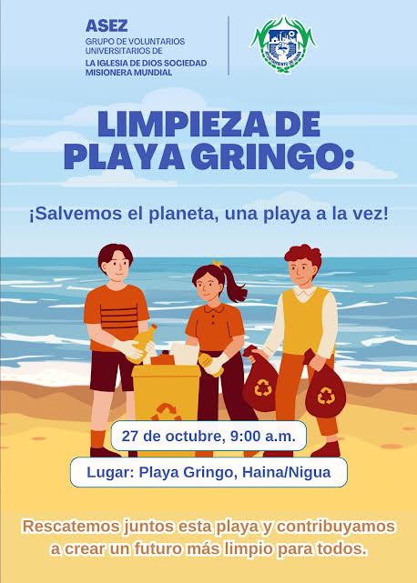 Realizarán jornada de limpieza de la Playa Gringo en Nigua-Haina