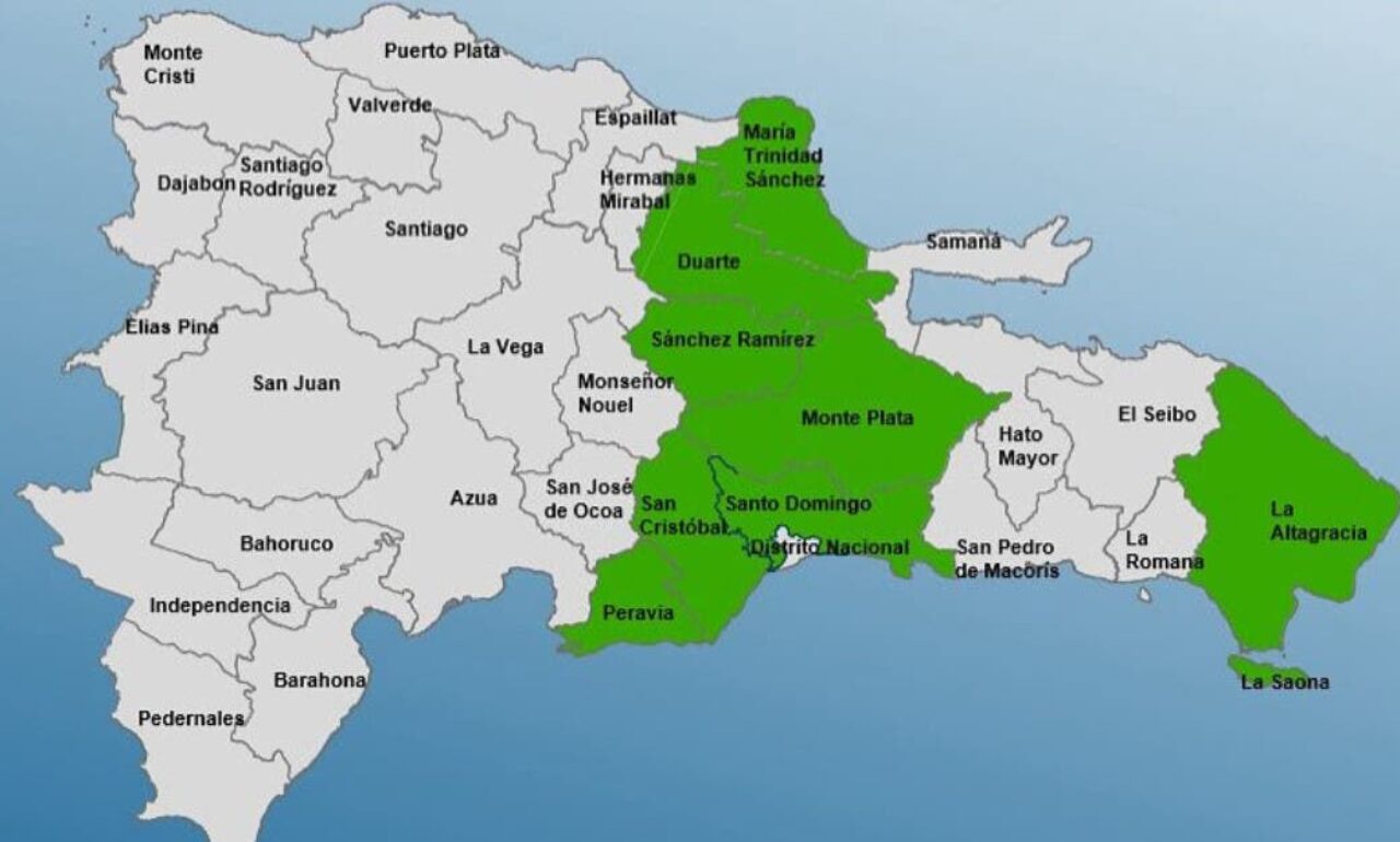 COE emite alerta verde para ocho provincias por lluvias
