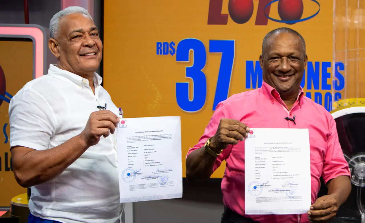 Leidsa entrega certificados a ganadores de 37 millones en la Loto