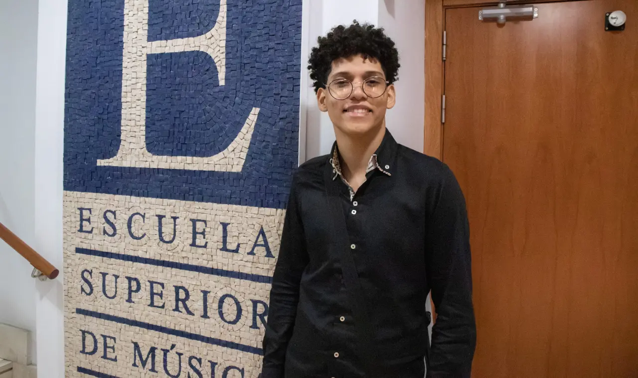 Johan Reyes, primer dominicano en la Escuela Reina Sofía