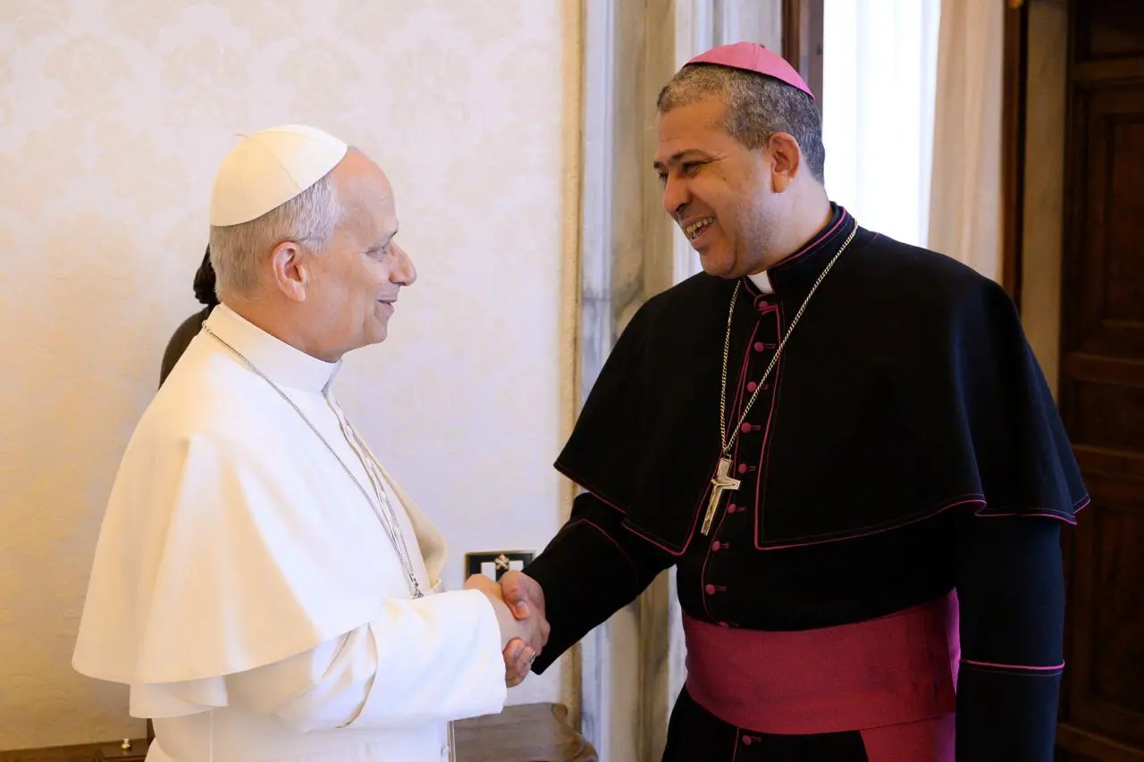 Papa León XIV recibe a Mons. Carlos Tomás Morel Diplán